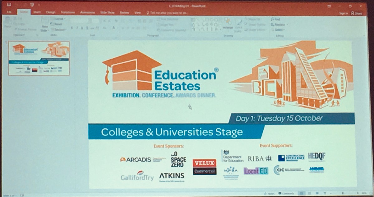 Education Estates 2019, Manchester – Learning Environment Design